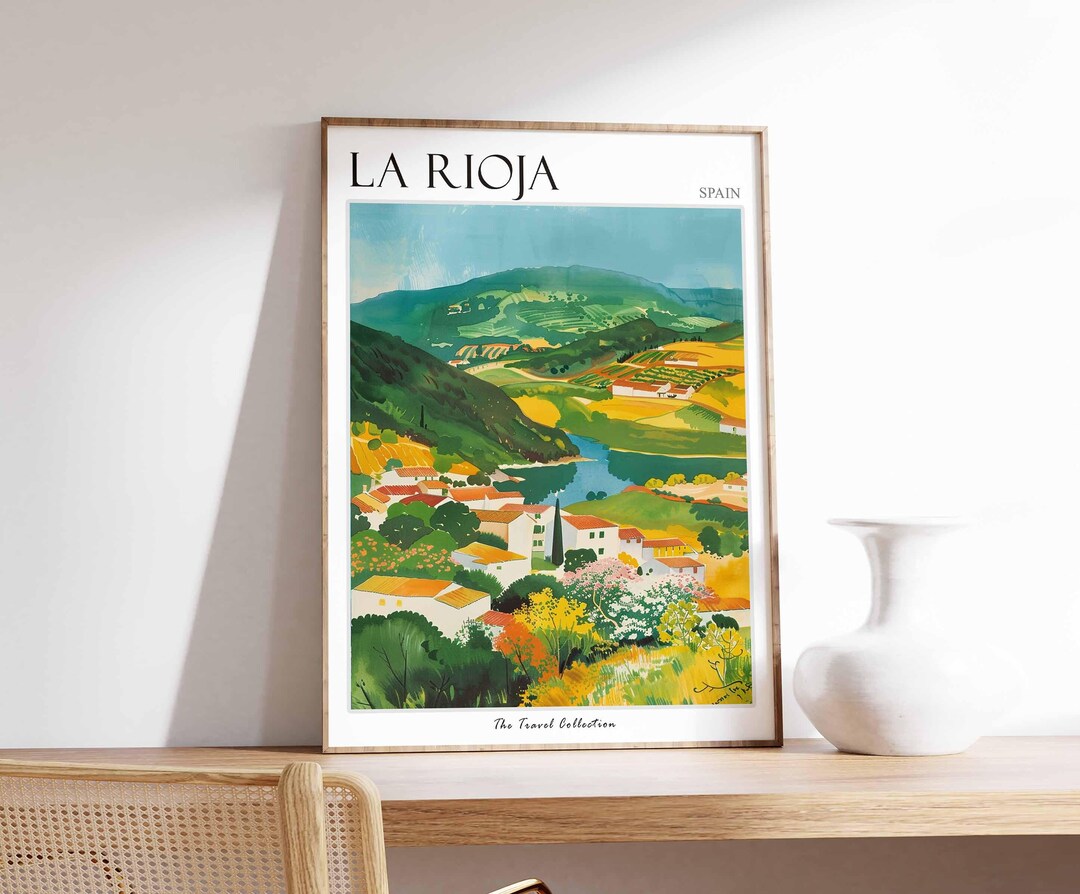 La Rioja Poster, Spain Travel Print, Spanish Decor, Europe Travel ...