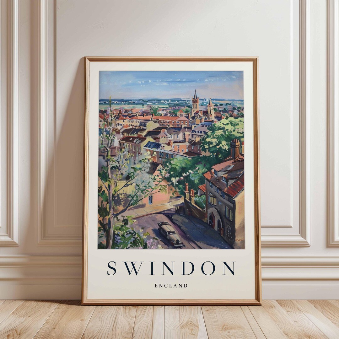 Swindon England Poster: Railway Heritage Travel Print - Etsy