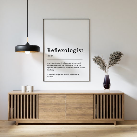 Definition of Reflexologist Quote Poster Print Reflexology | Etsy UK