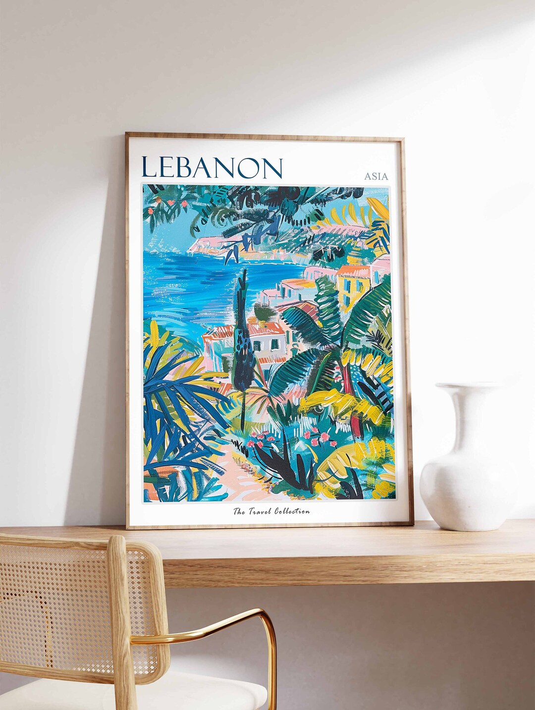 Lebanon Travel Poster, Lebanon Travel Print, Lebanese Decor, Islamic ...