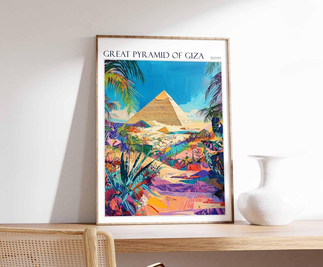 Great Pyramid of Giza Poster, Great Pyramid of Giza Print, Islamic ...