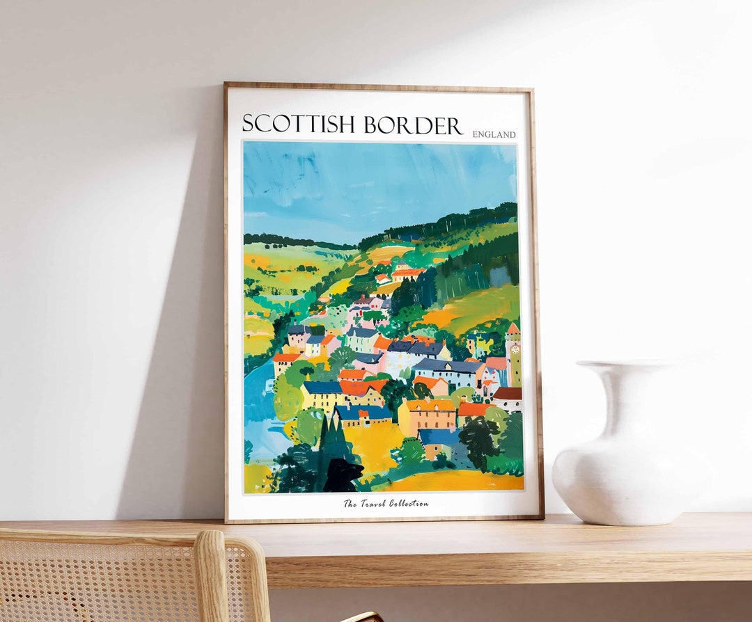 Scottish Borders Poster, Scotland Poster, Scottish Highlands Poster ...