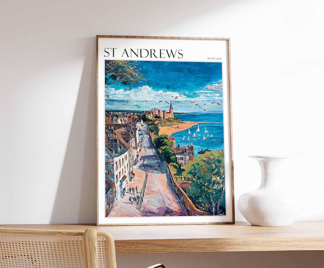 St Andrews Poster, Scotland Poster, Scottishtravel Poster, Scottish ...