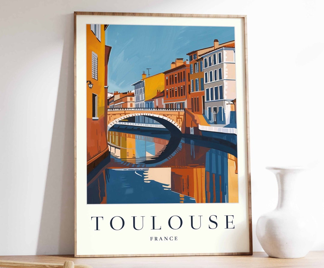 Toulouse Poster, Toulouse Travel Print, France Wall Art, French Decor ...