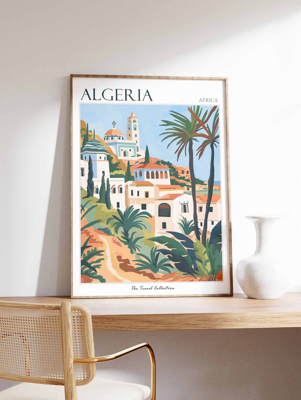 Algeria Travel Poster: North African Landscape Art Print - Etsy