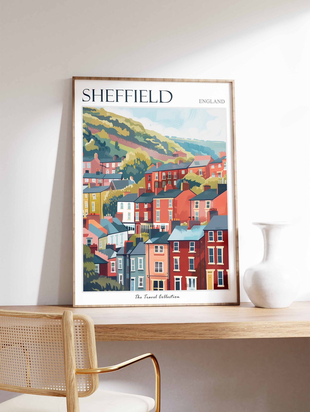 Sheffield Poster, Sheffield Travel Print, Tropical Decor, City Wall Art ...