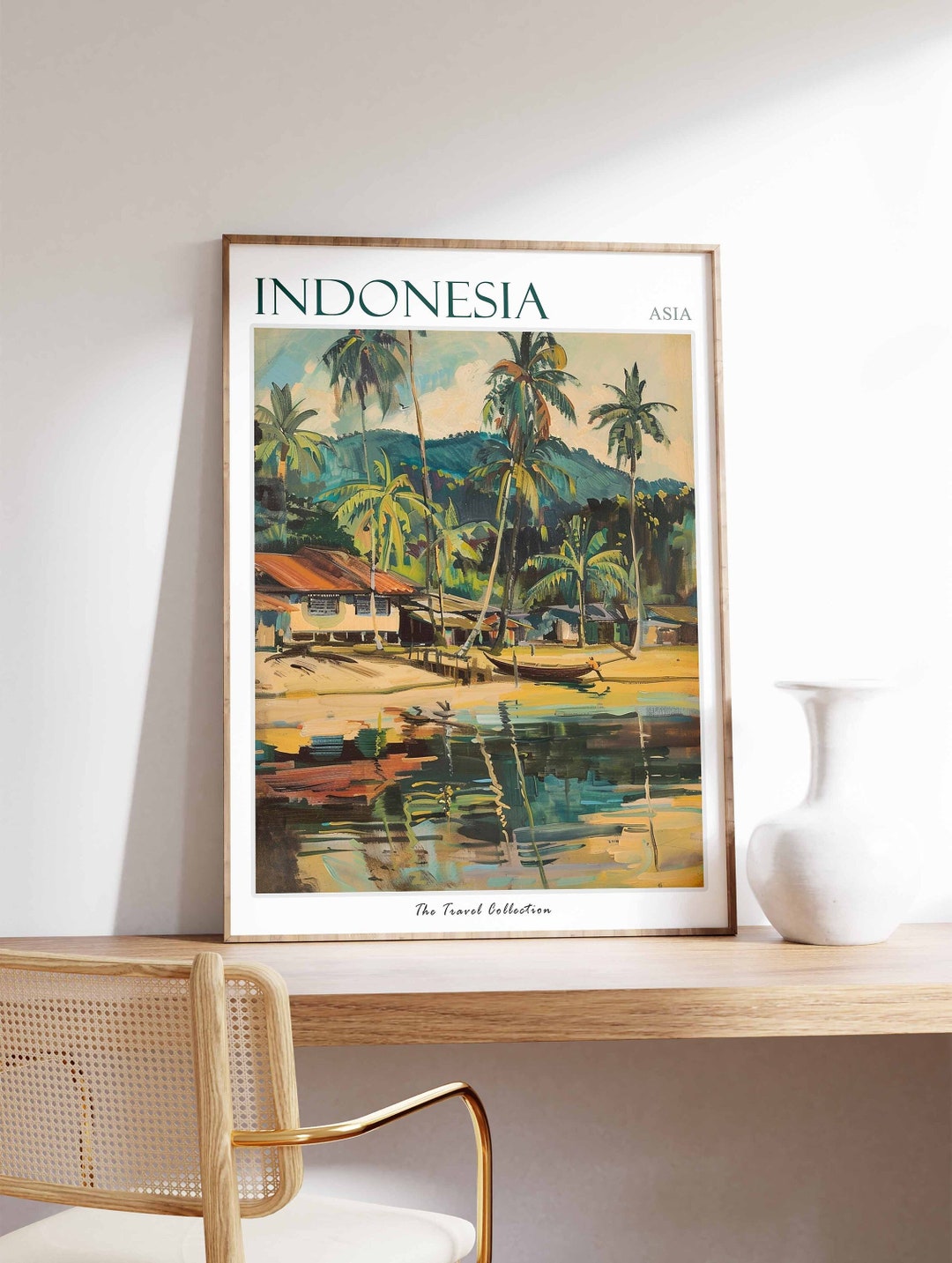 Indonesia Poster, Indonesia Travel Print, Asian Decor, Indonesian ...