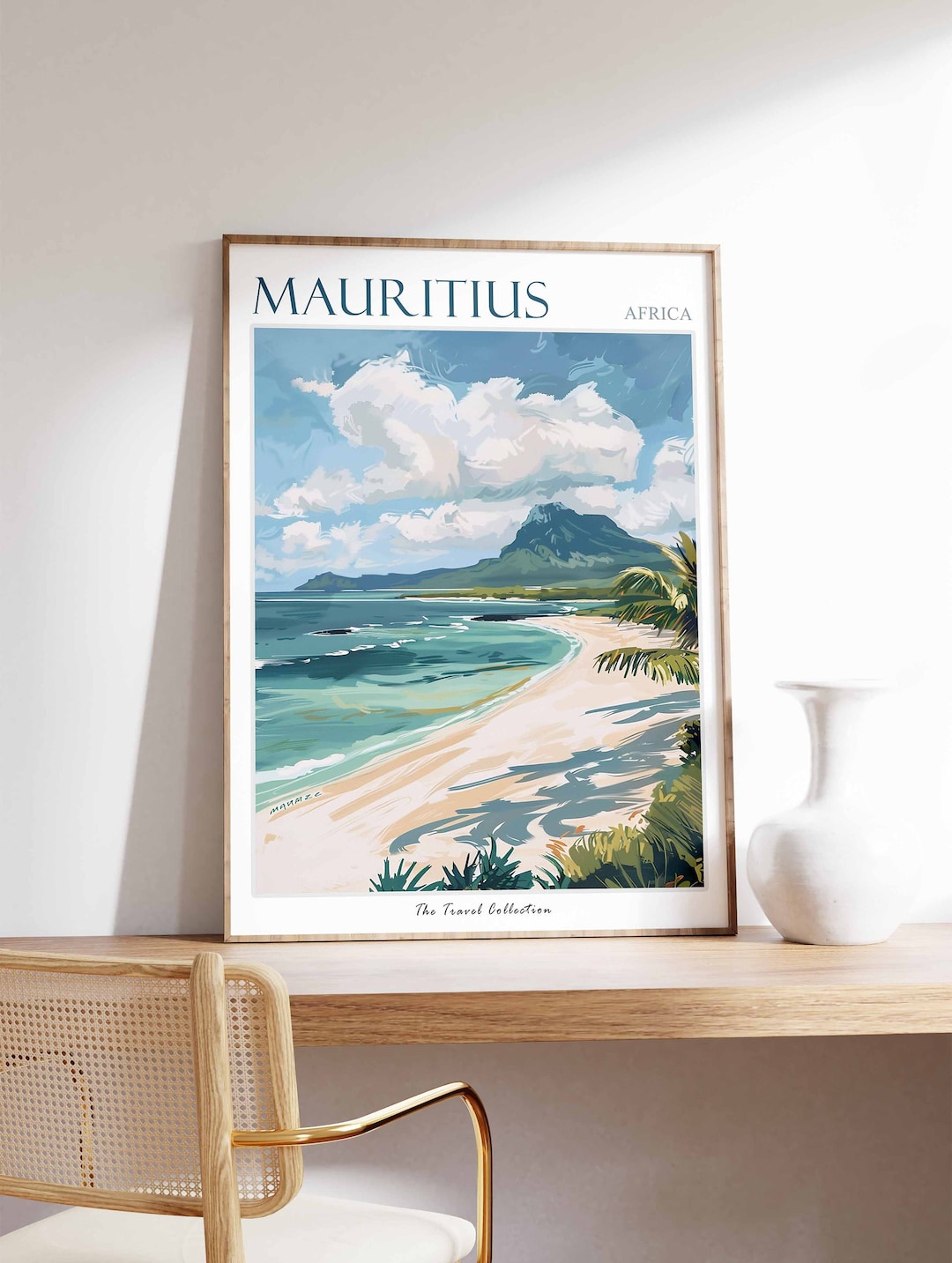 Mauritius Poster, Mauritius Print, Tropical Decor, Botanical Print ...