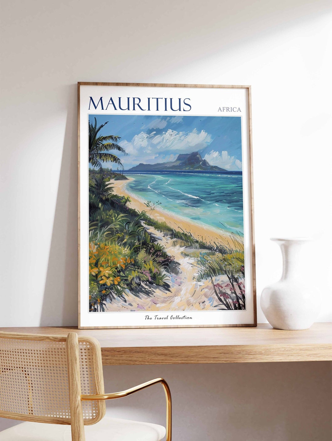 Mauritius Poster, Mauritius Print, Tropical Decor, Botanical Print ...