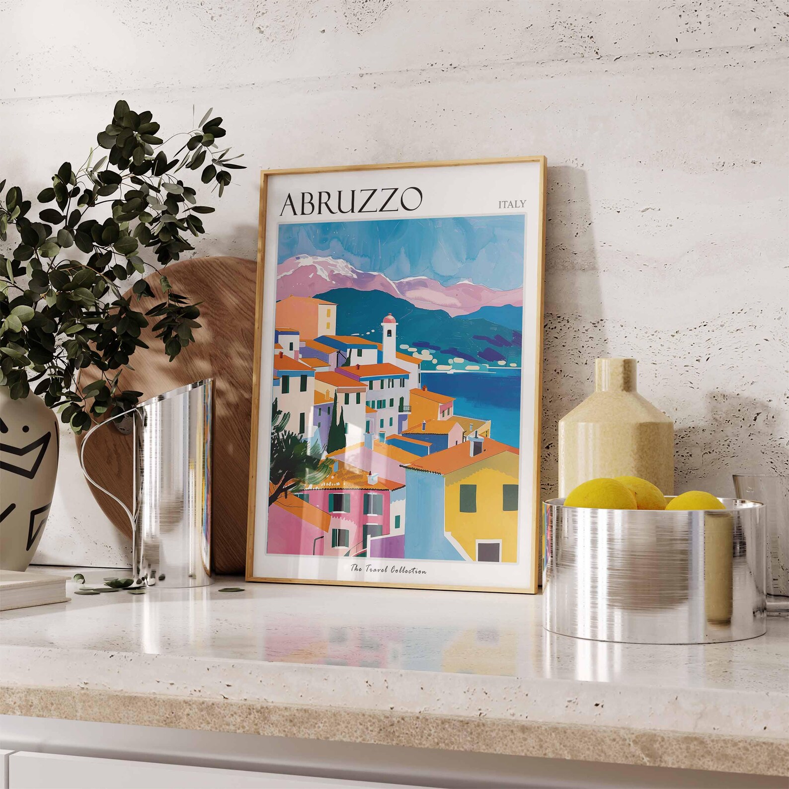 Abruzzo Poster, Abruzzo Travel Print, Italy Wall Art, Italian Travel ...