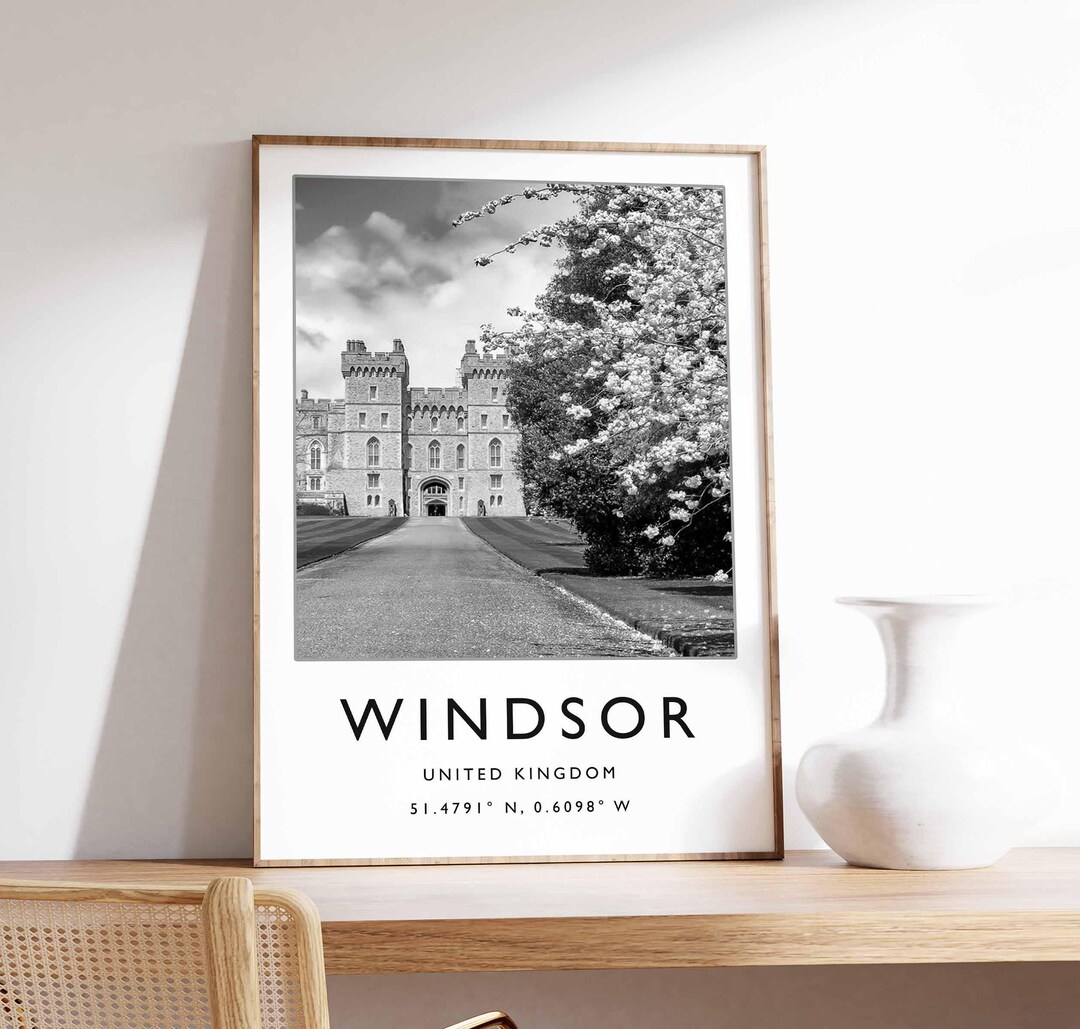 Windsor Poster, England Poster, Windsor Print, Windsor Wall Art ...