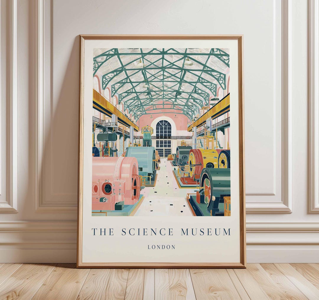 Science Museum London Poster: UK Travel Art Print - Etsy UK