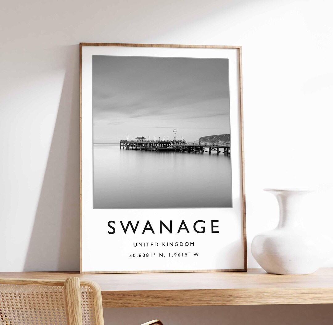 Swanage Poster, UK Poster, Swanage Wall Art, Swanage Print, Swanage ...