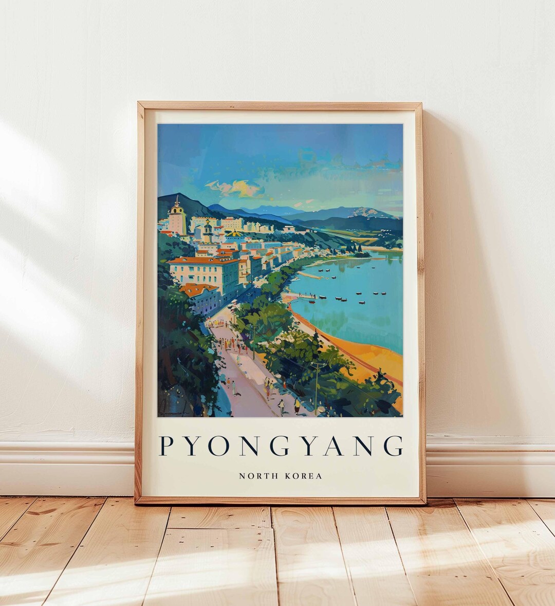 Pyongyang Poster: North Korea Travel Art Print, Capital City Decor - Etsy