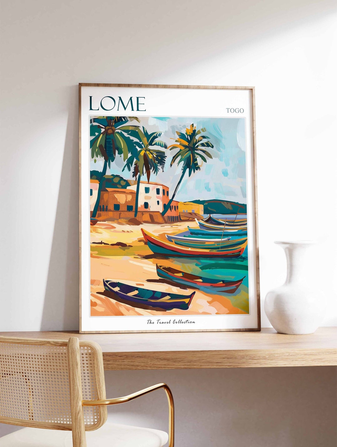 Lome Togo Travel Poster: West African Coastal Art Print - Etsy