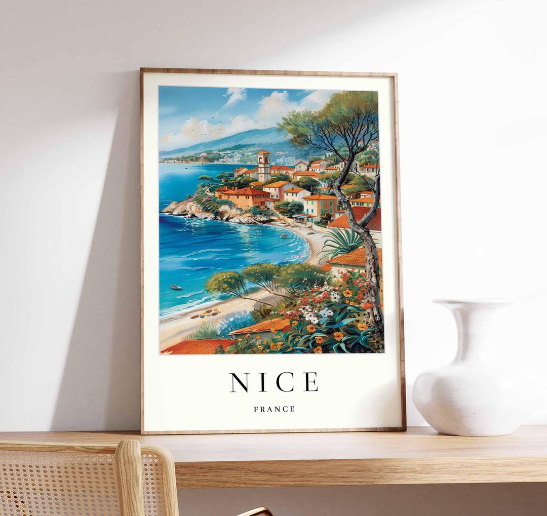 Nice Poster, France Poster, Nice Wall Art, Nice Prints, Nice Decor ...
