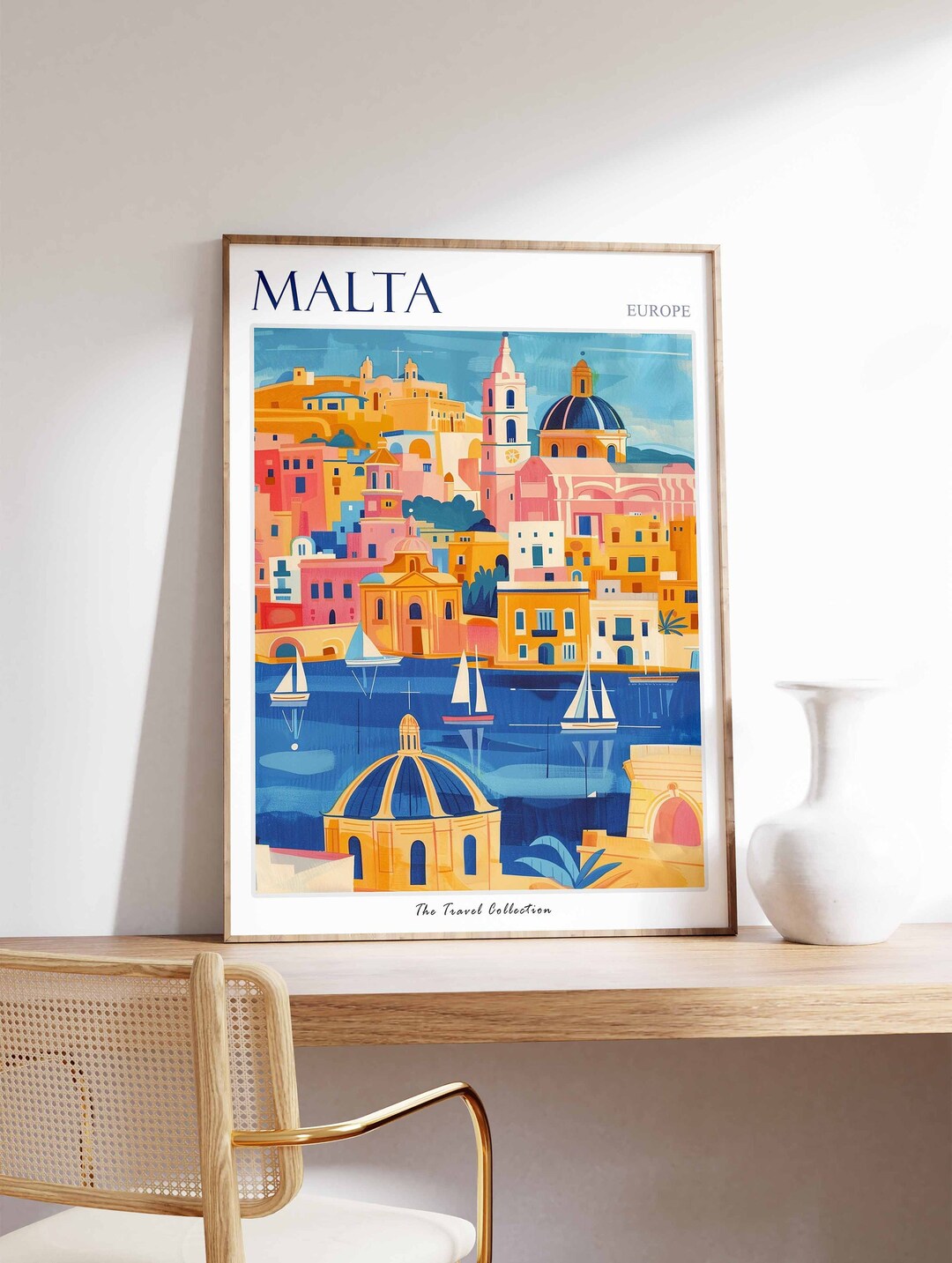 Malta Poster, Malta Travel Print, Tropical Decor, Sea Wall Art ...