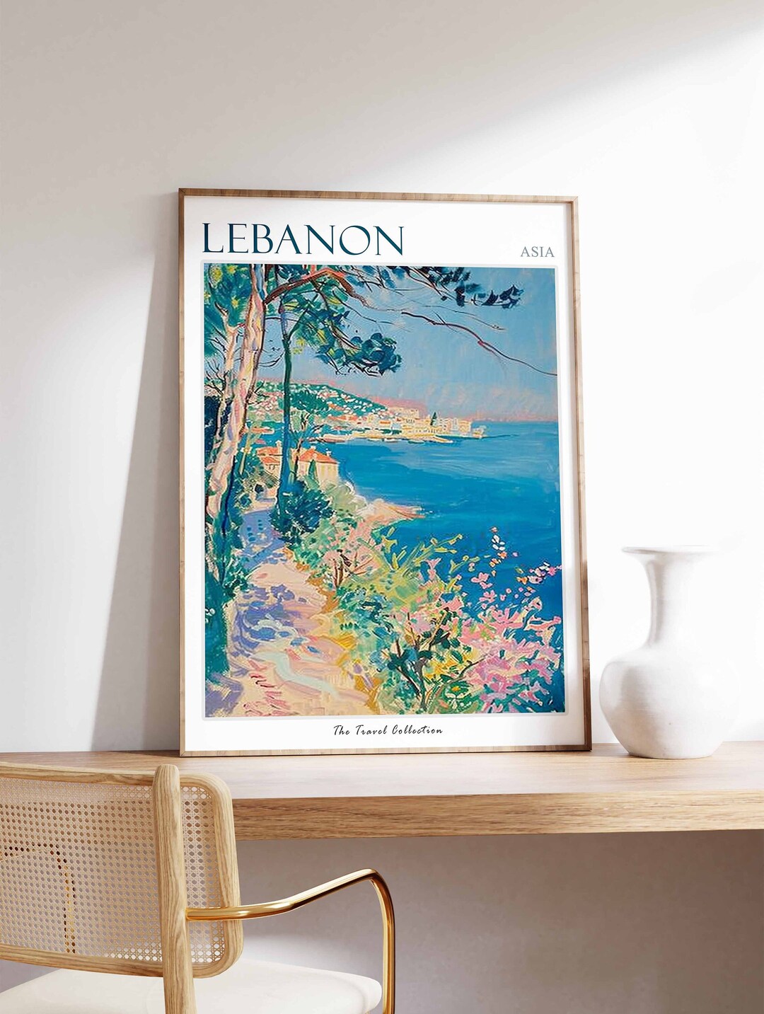 Lebanon Travel Poster, Lebanon Travel Print, Lebanese Decor, Islamic ...