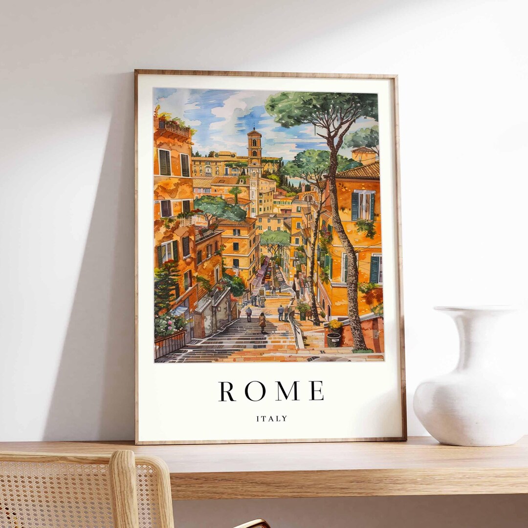 Rome Poster, Italy Poster, Rome Wall Art, Roman Print, Italy Print ...