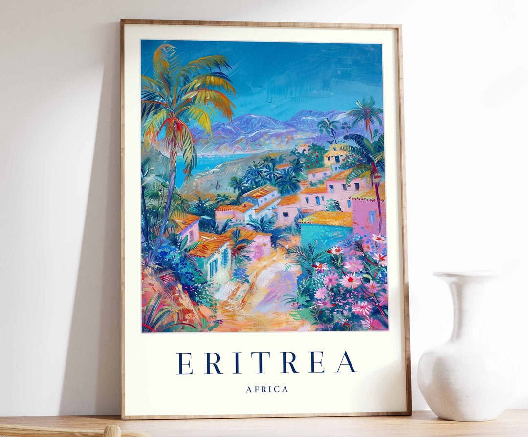Eritrea Poster, Eritrea Travel Print, Africa Wall Art, African Travel ...