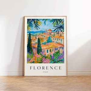 Florence Poster, Florence Travel Print, Italy Wall Art, Italian Travel ...