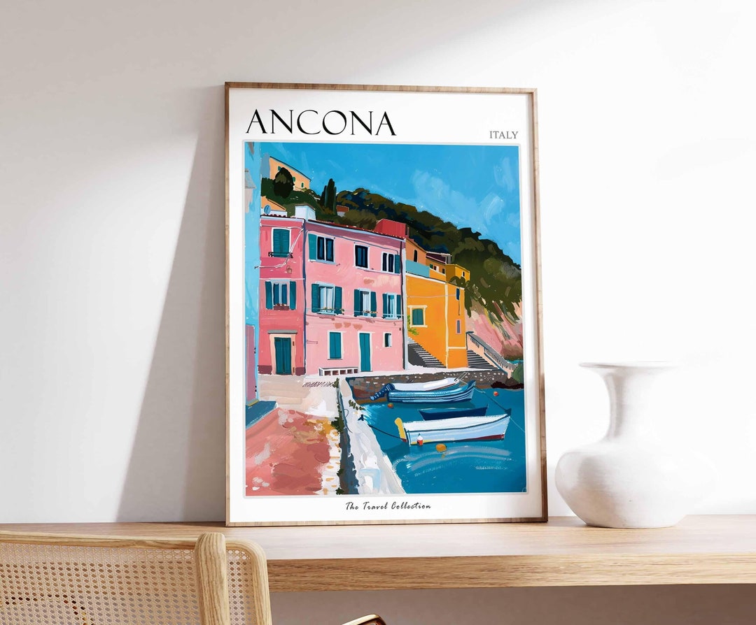 Ancona Poster, Italian Travel Print, Ancona Travel Art, Ancona Wall Art ...