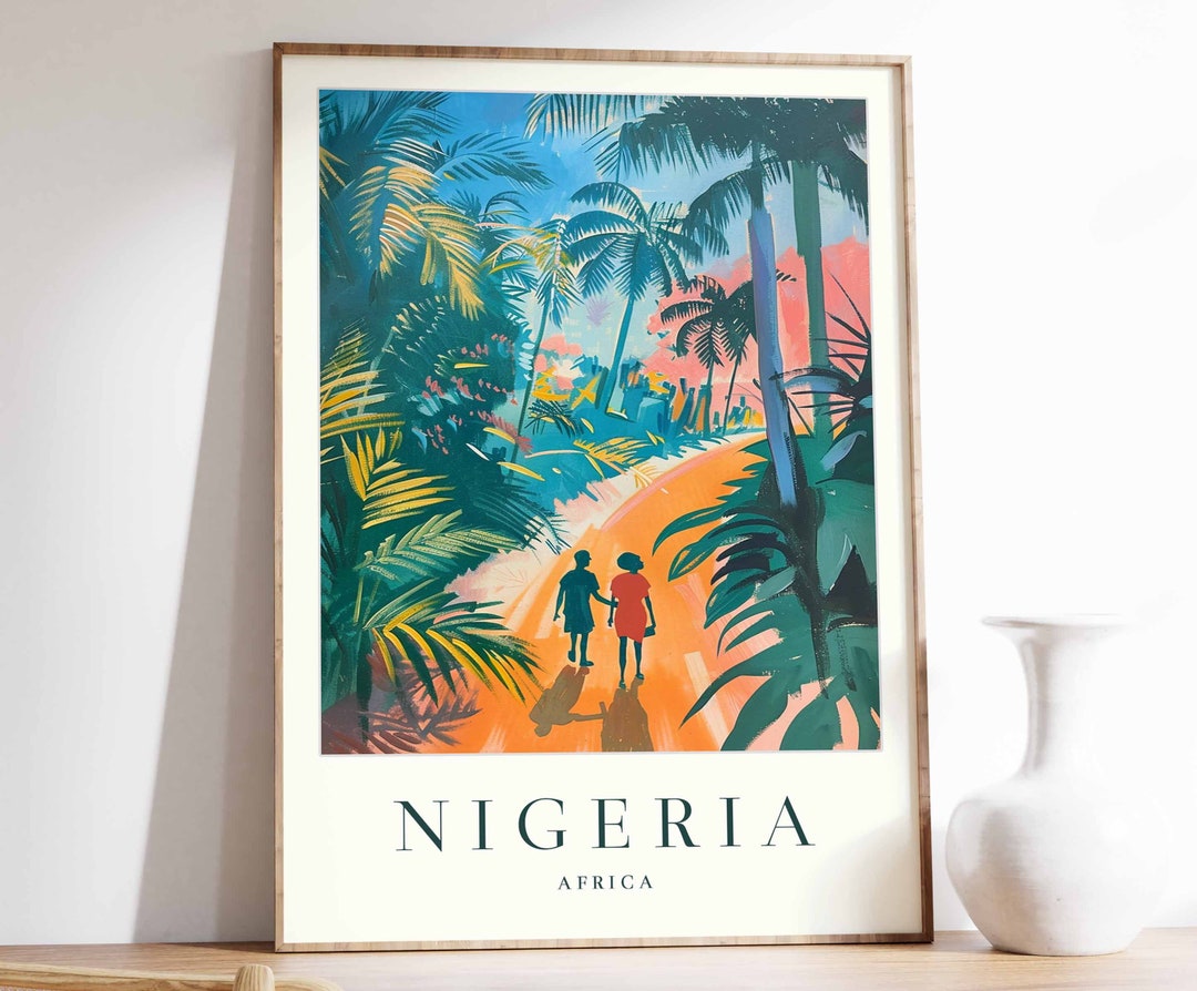 Nigeria Poster, Nigeria Travel Print, Africa Wall Art, African Travel ...