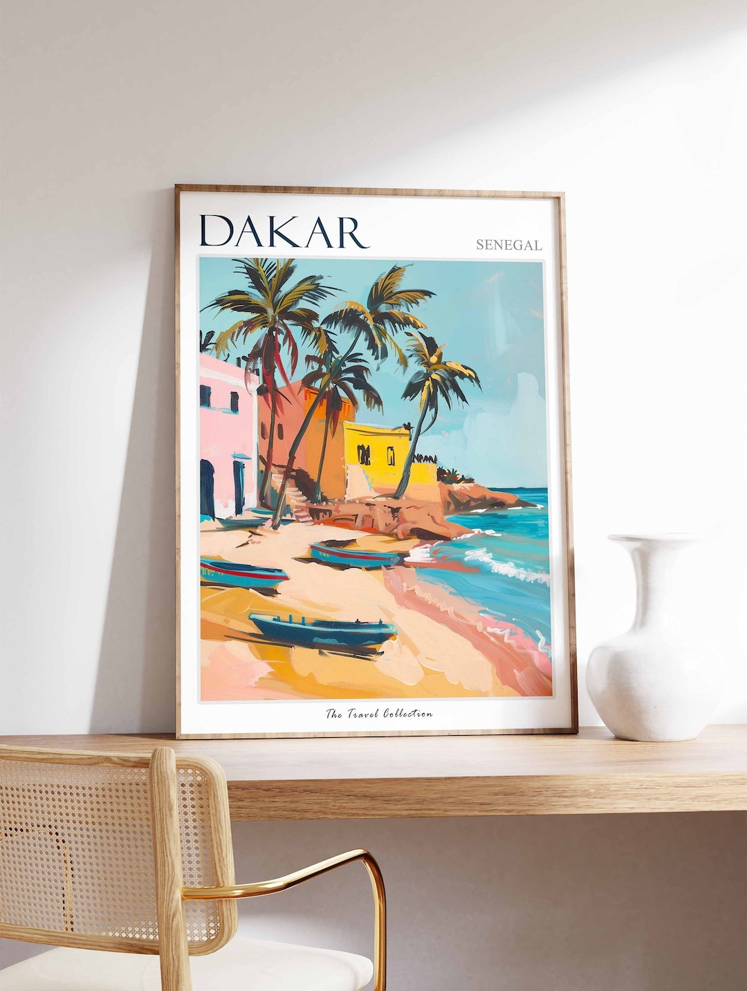 Dakar Poster, Dakar Travel Print, Senegal Travel Poster, African Decor ...