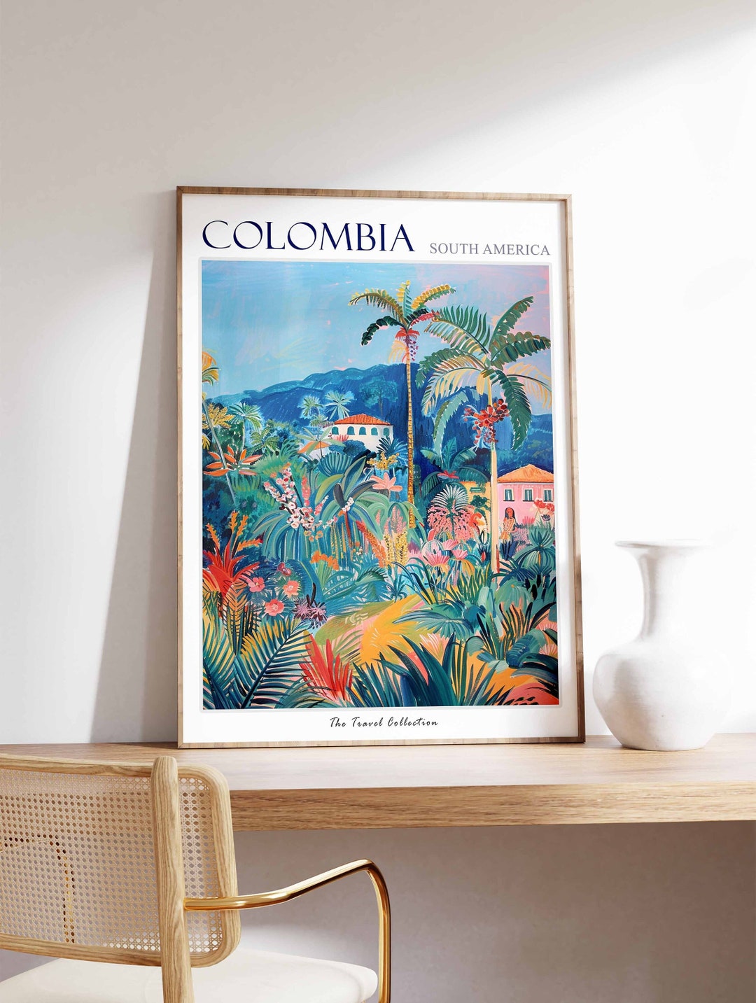 Colombia Poster, Colombia Travel Print, Tropical Decor, Botanical Print ...