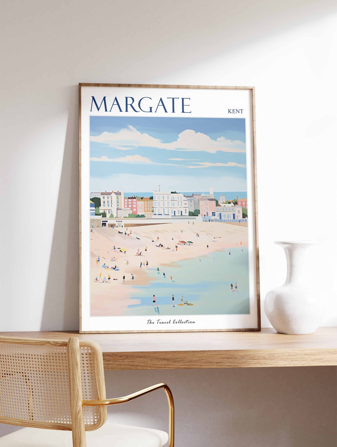 Margate Poster, Margate Travel Print, Kent Travel Poster, British Decor ...