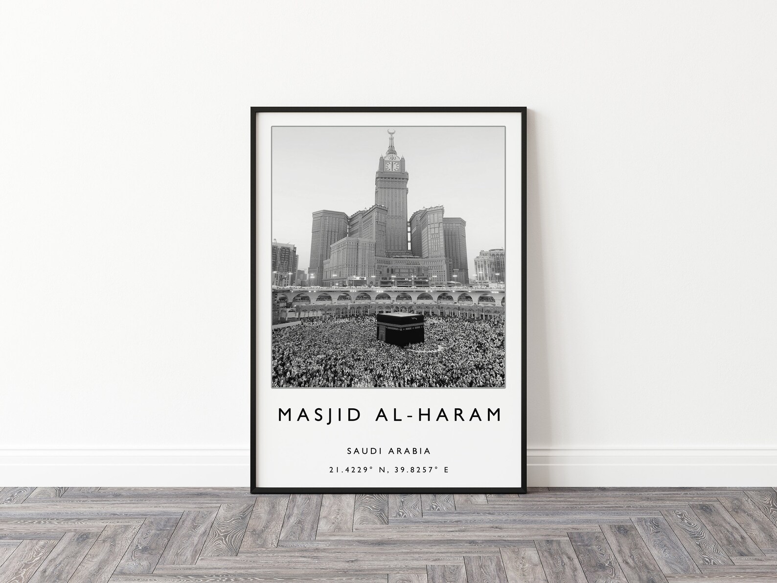 Masjid Al-haram Mosque Print: Saudi Arabia Islamic Art Poster - Etsy