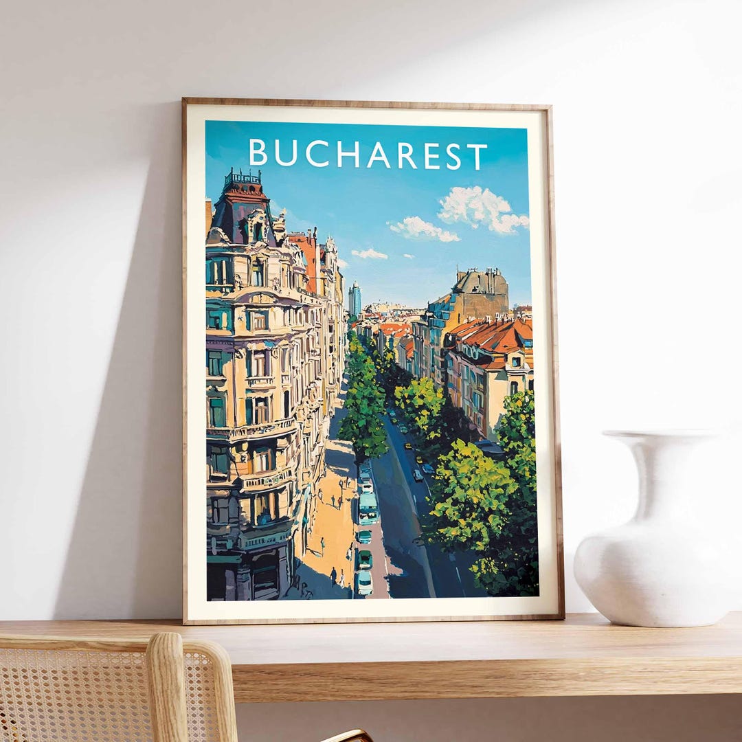 Bucharest Poster, Romania Poster, Bucharest Print, City Wall Art ...