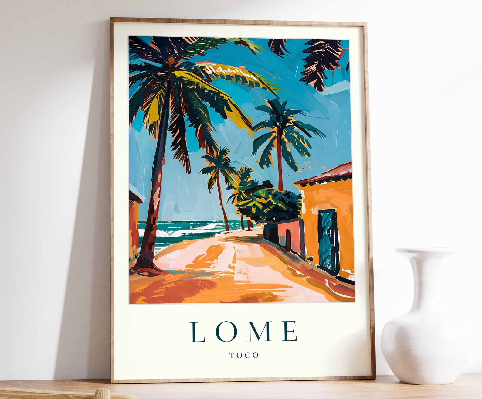 Lomé Togo Travel Poster: Tropical Beach City Art Print - Etsy