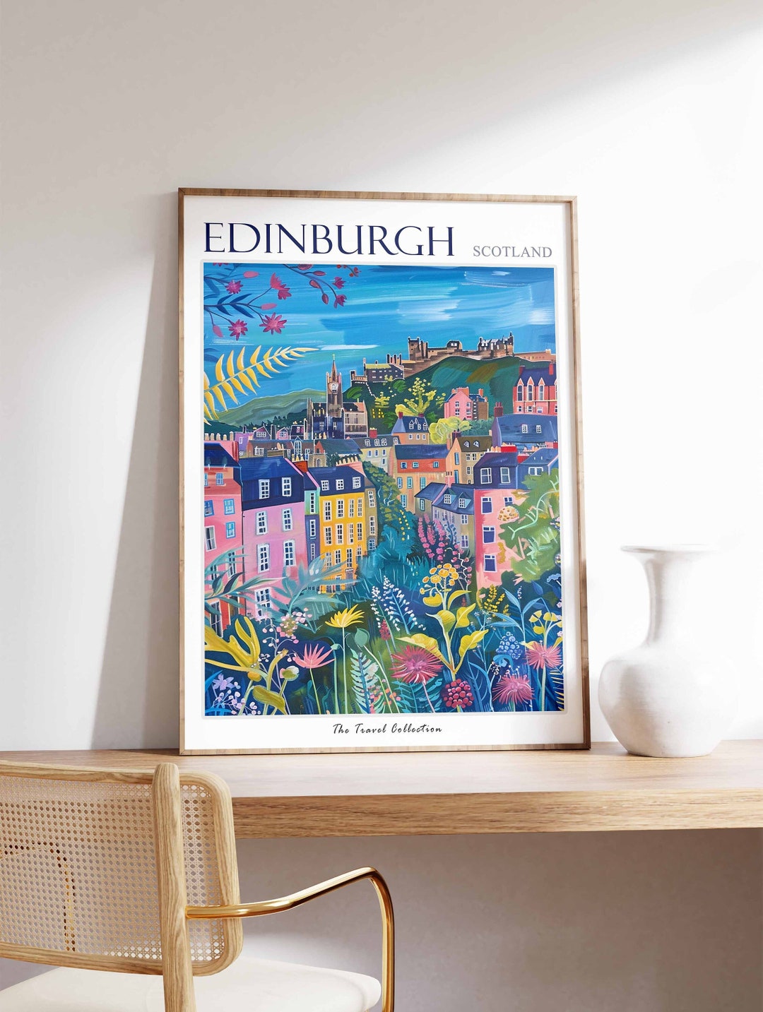 Edinburgh Travel Poster, Edinburgh Travel Print, Scotland Poster ...