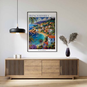 French Riviera Poster, French Riviera Travel Print, French Travel ...