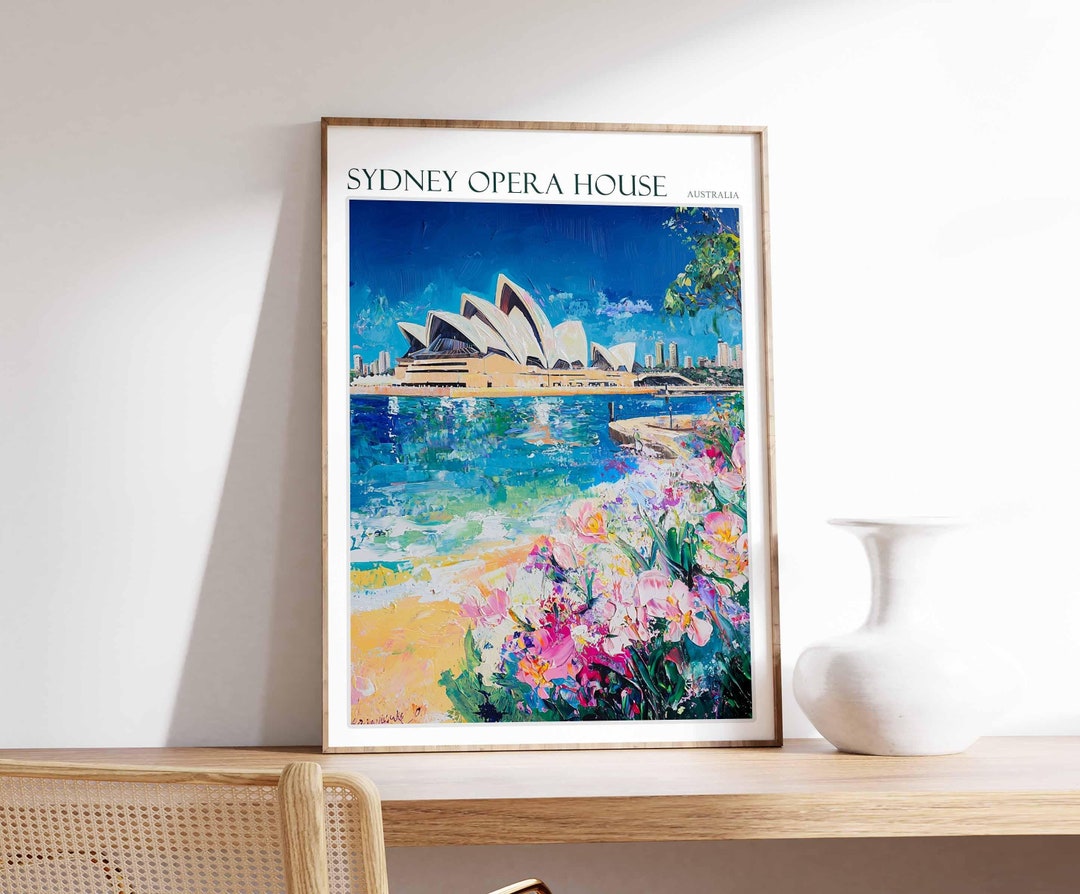 Sydney Opera House Poster, Sydney Opera House Travel Print, Australia ...