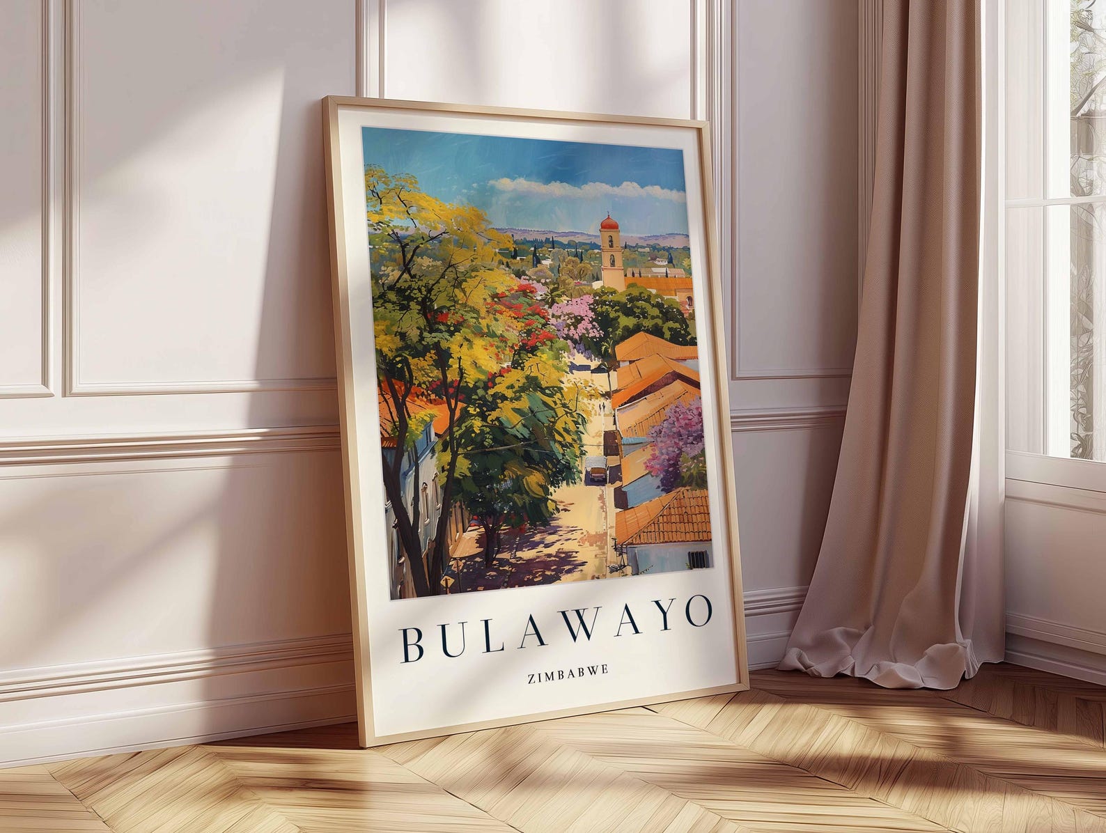 Bulawayo Zimbabwe Travel Poster: African City Wall Art - Etsy