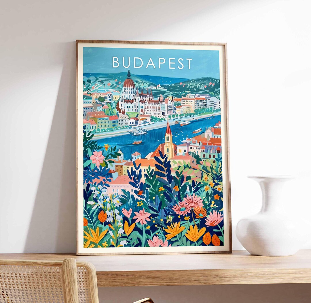 Budapest Poster, Budapest Print, Budapest Wall Art, Hungarian Travel ...