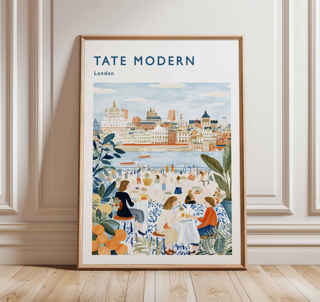 Tate Modern Poster: London Art Museum Print, UK Travel Art - Etsy