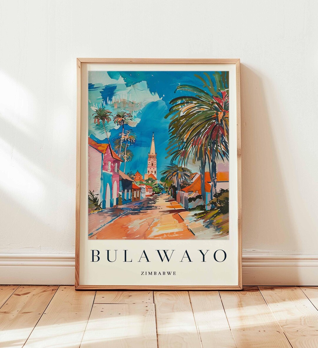 Bulawayo Zimbabwe Travel Poster: African City Wall Art - Etsy
