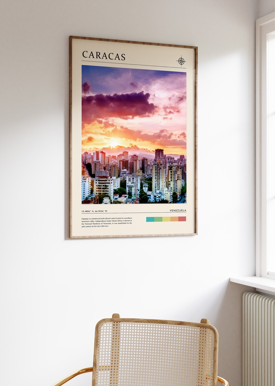 Caracas Travel Print, Caracas Venezuela Travel Poster, Venezuela Travel ...