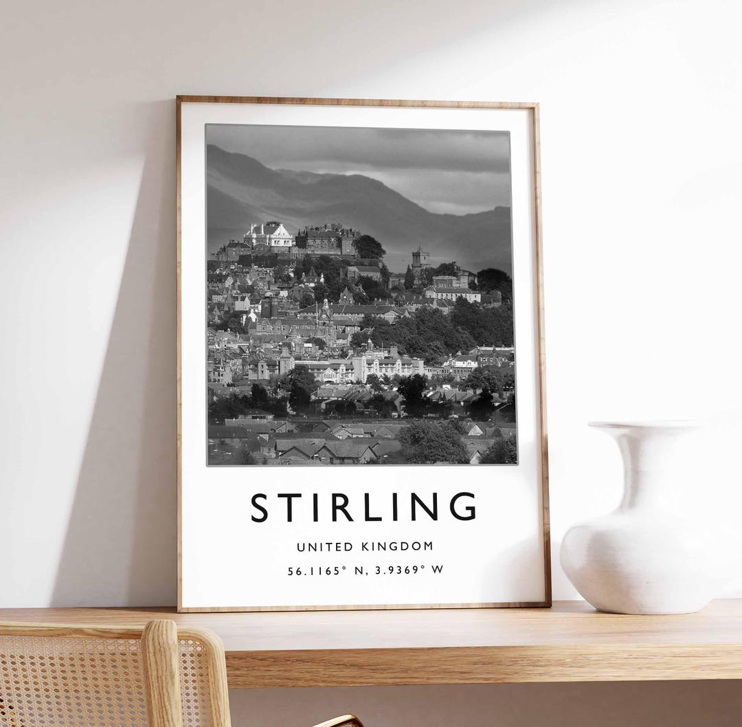 Stirling Castle Poster: Scottish Cityscape Wall Art - Etsy