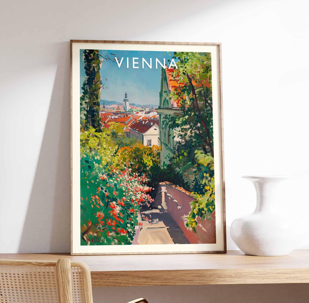 Vienna Poster, Vienna Print, Vienna Wall Art, Vienna Decor, Vienna City ...