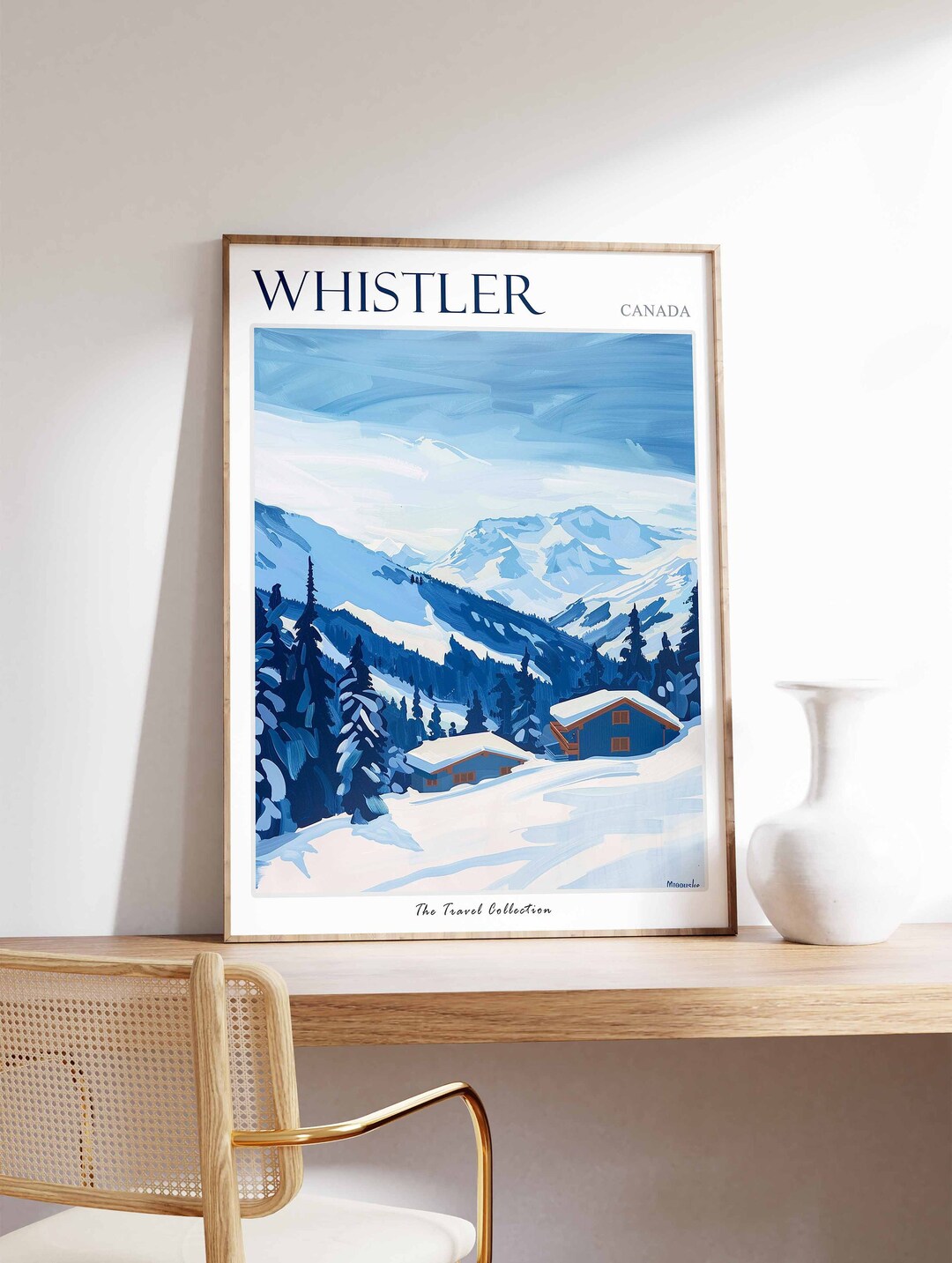 Whistler Poster, Whistler Travel Print, Ski Poster, Landscape Wall Art ...