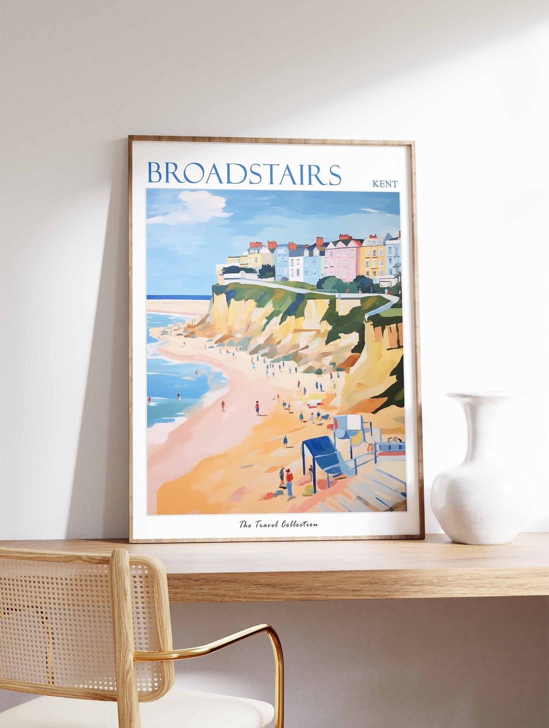 Broadstairs Poster, Broadstairs Travel Print, Kent Poster, Broadstairs ...