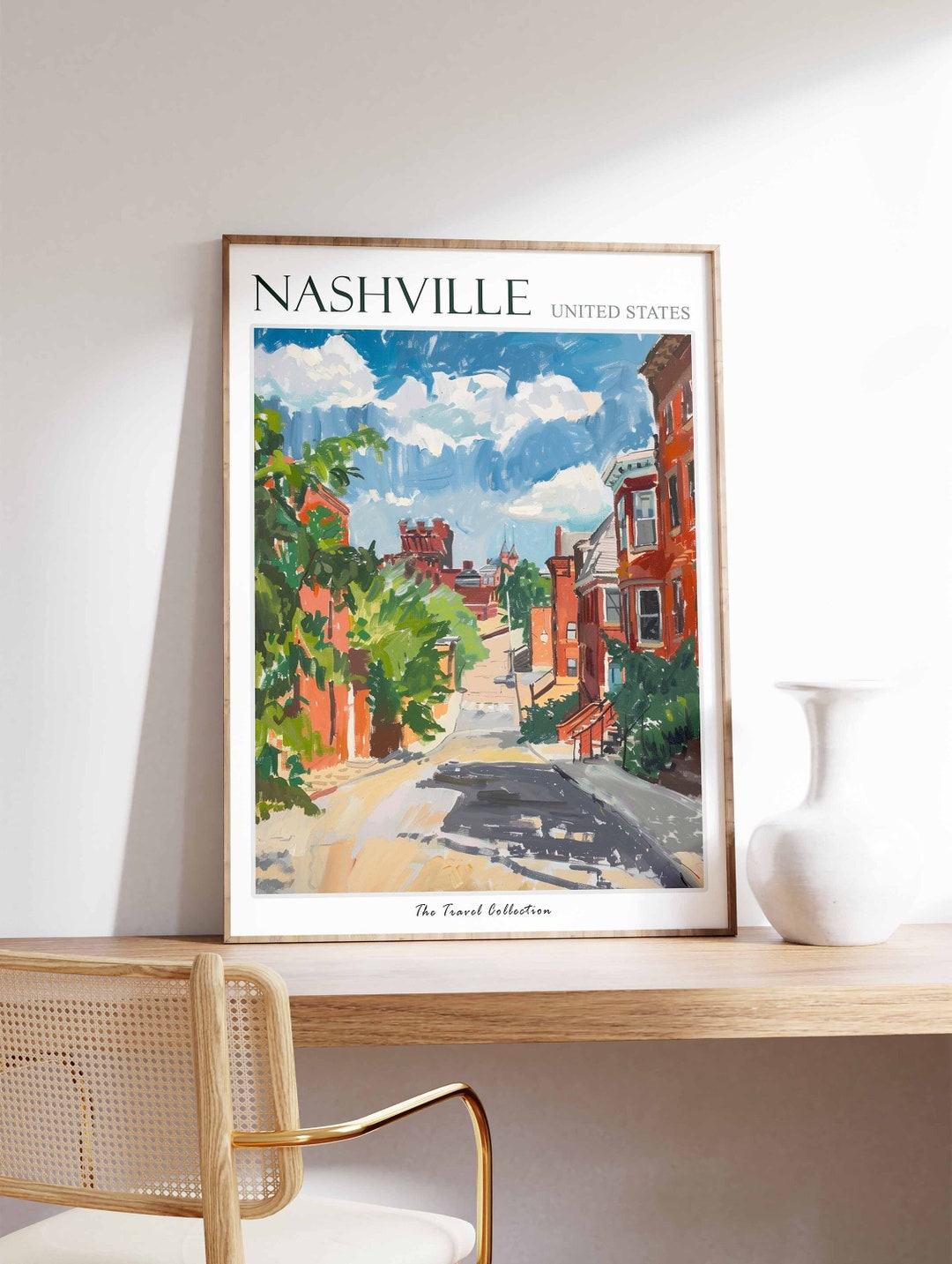 Nashville Travel Poster, Nashville Travel Print, Tennessee Poster, USA ...