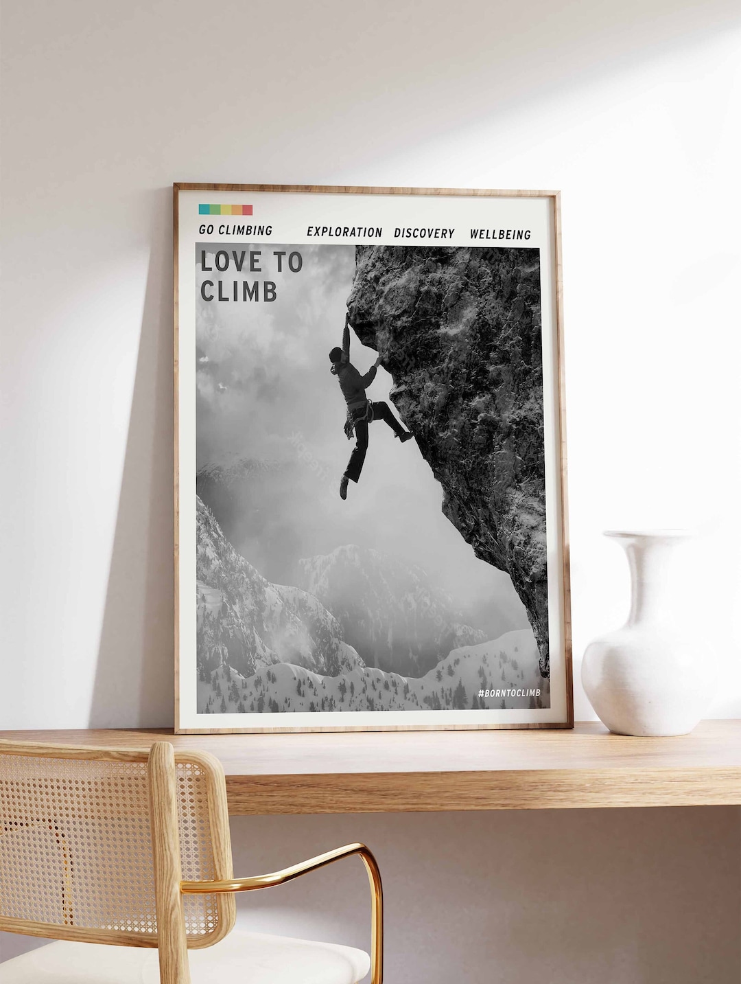 Climbing Poster, Climbing Print, Adventure Wall Art, Gift for Climber ...