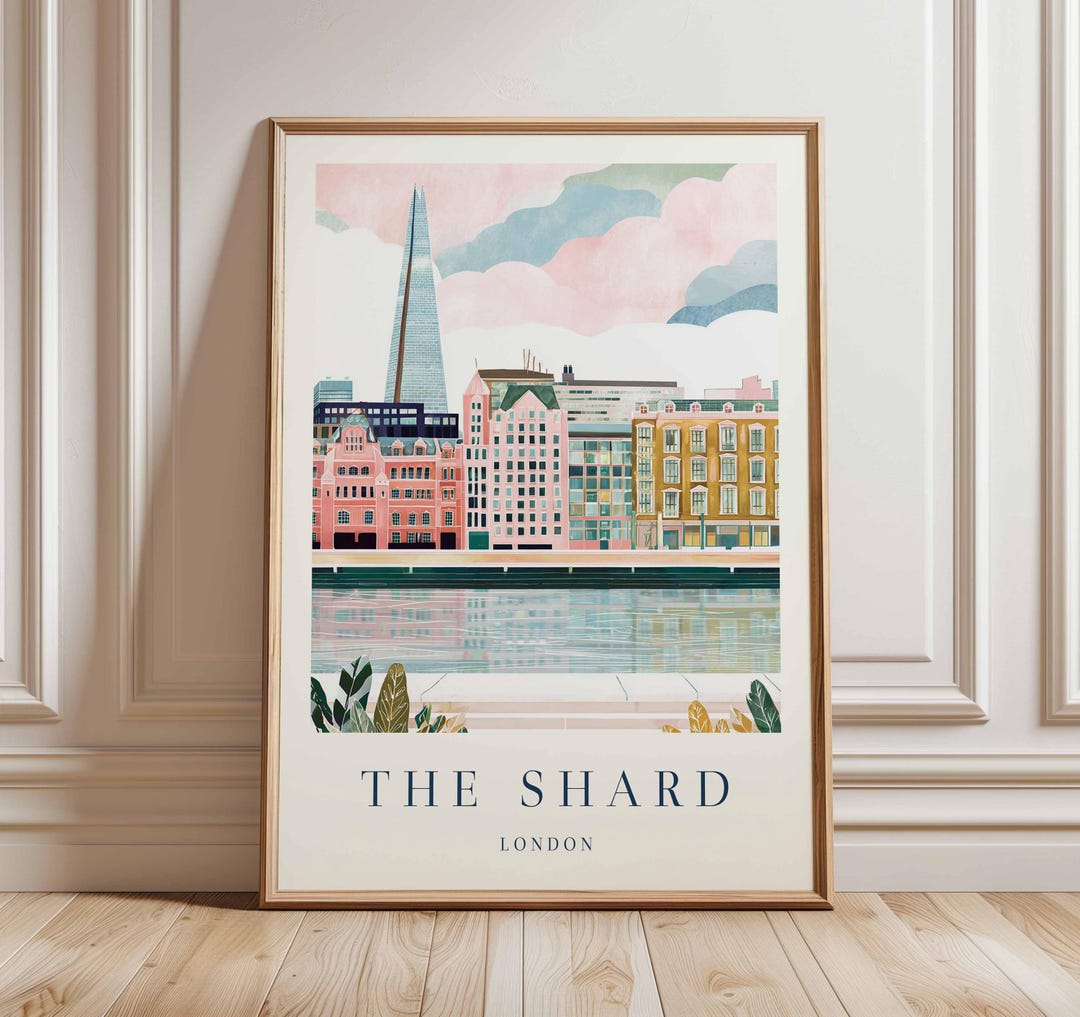 The Shard London Poster: Modern British Architecture Print - Etsy