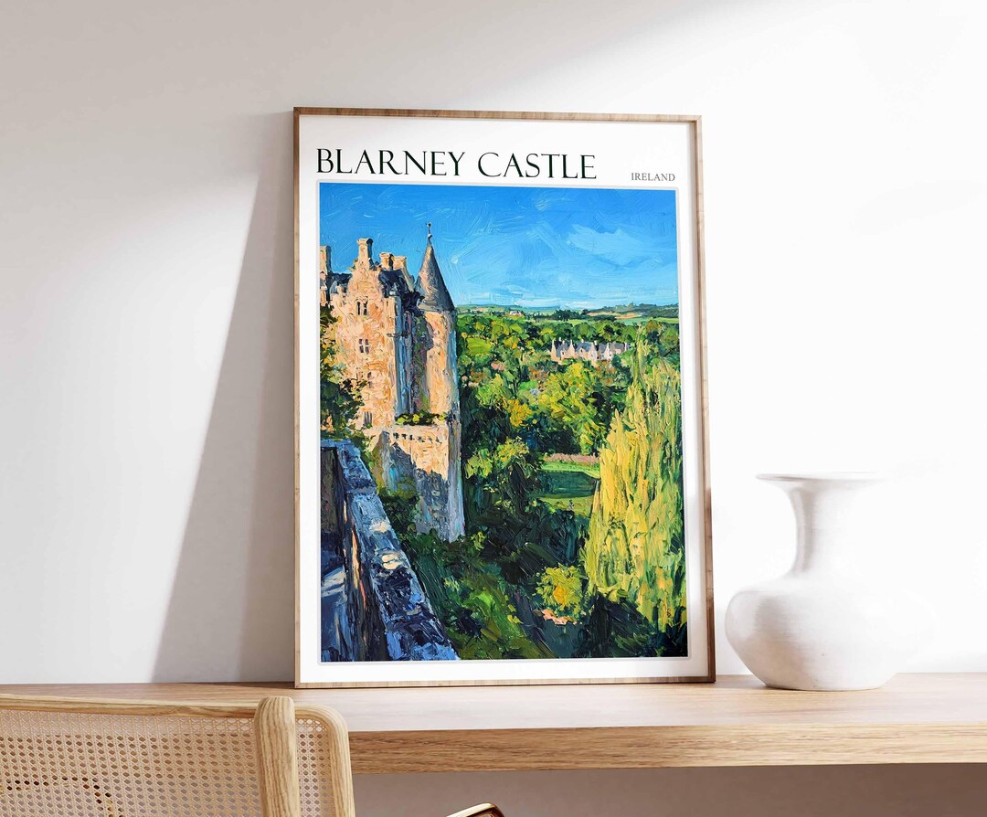 Blarney Castle Poster, Blarney Castle Travel Print, Ireland Travel ...