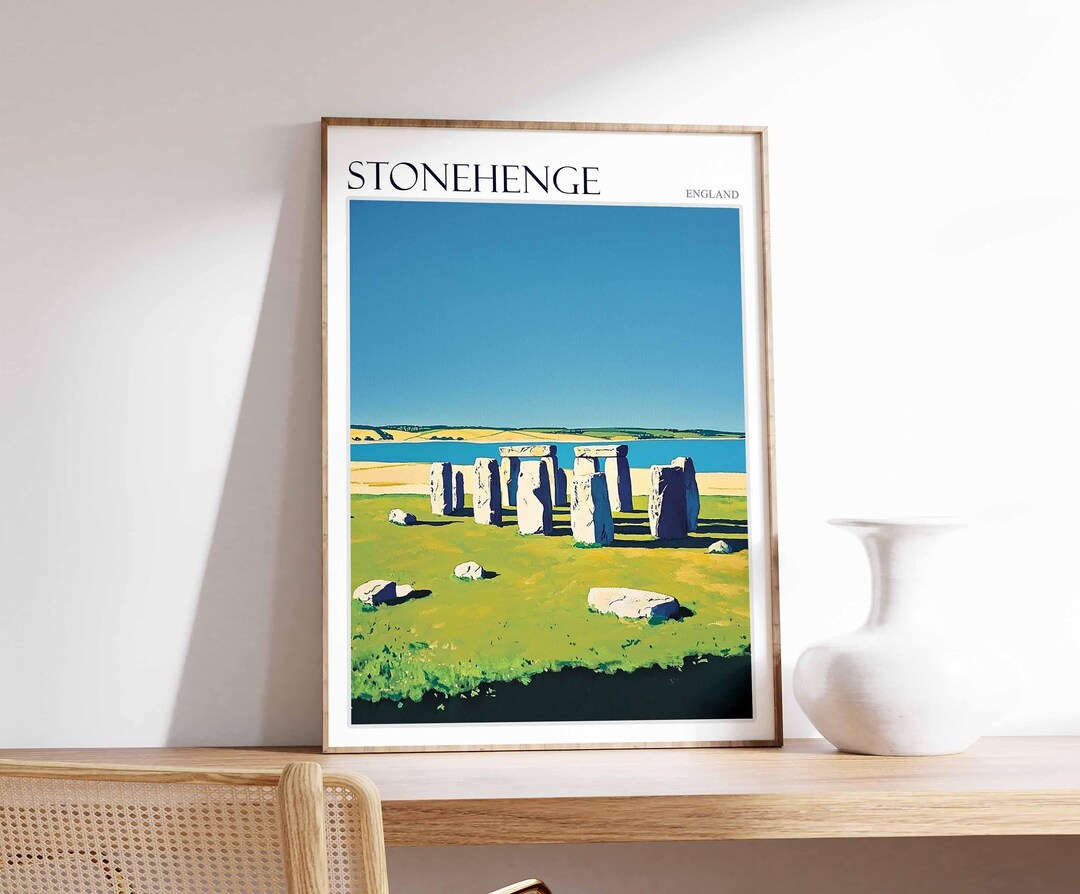 Stonehenge Poster, England Travel Print, British Decor, United Kingdom ...